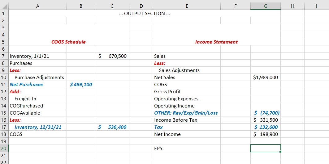 Solved Prepare A Data Input Section In The Exact Order As