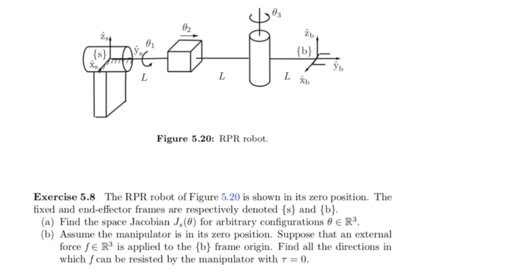 03 02 01 Figure 5.20: RPR robot. Exercise 5.8 The RPR | Chegg.com