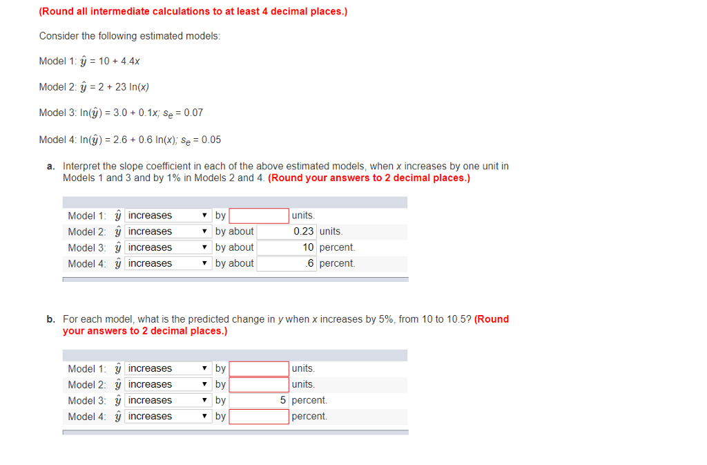 Solved (Round all intermediate calculations to at least 4 | Chegg.com
