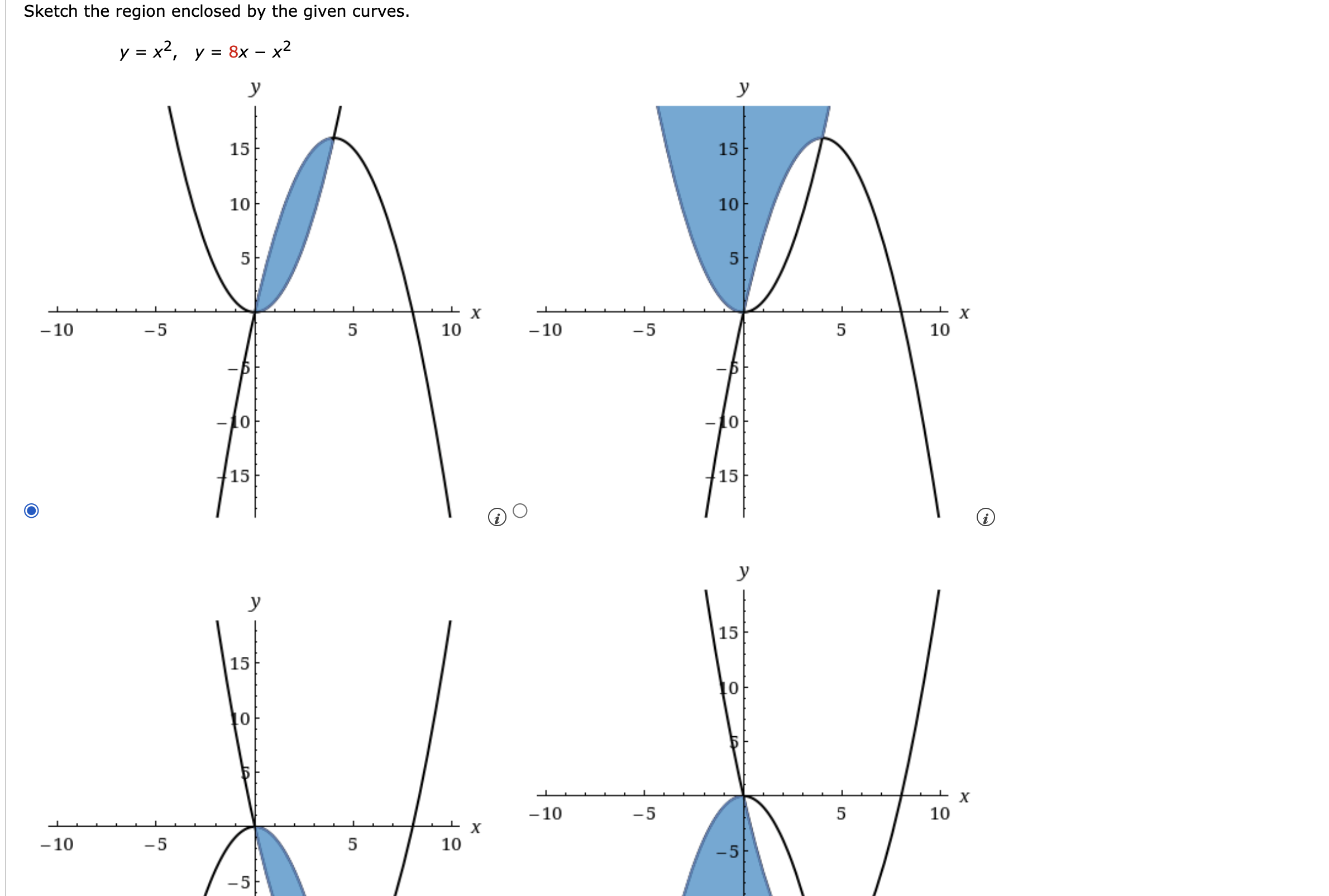 Solved Find the area of the region.Sketch the region | Chegg.com