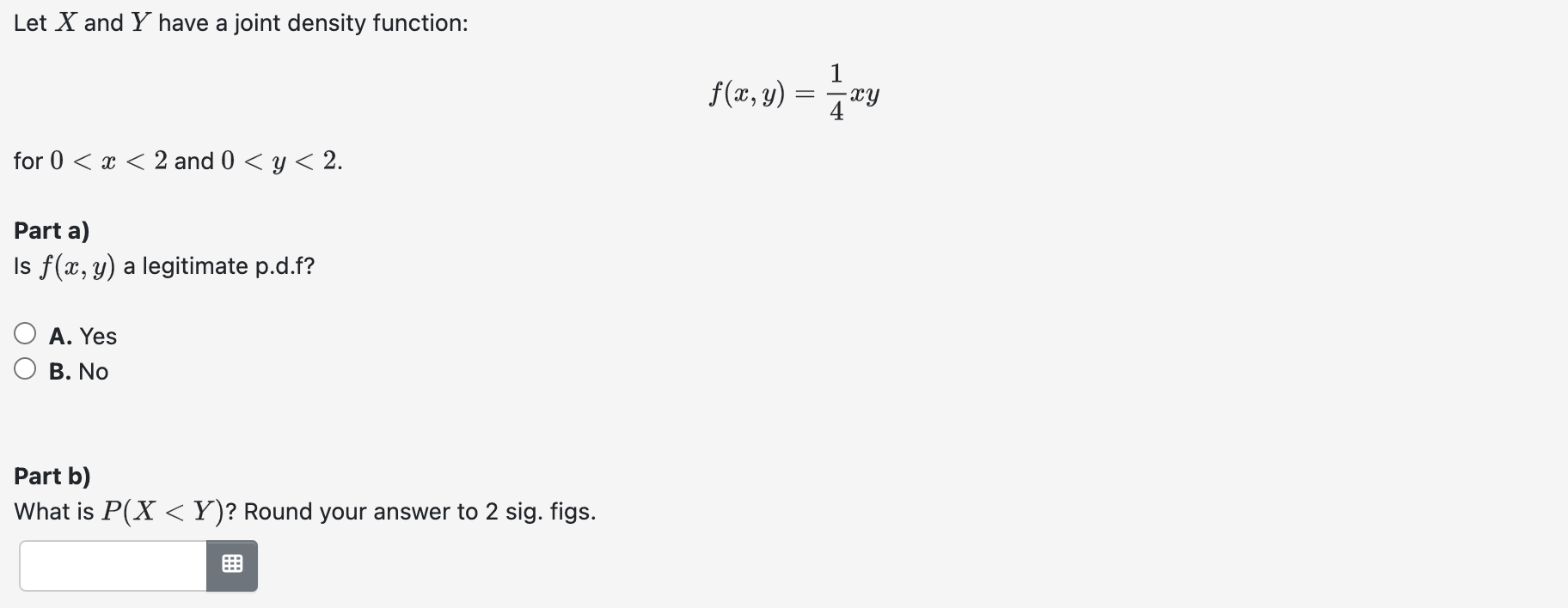 Solved Let x ﻿and Y ﻿have a joint density | Chegg.com