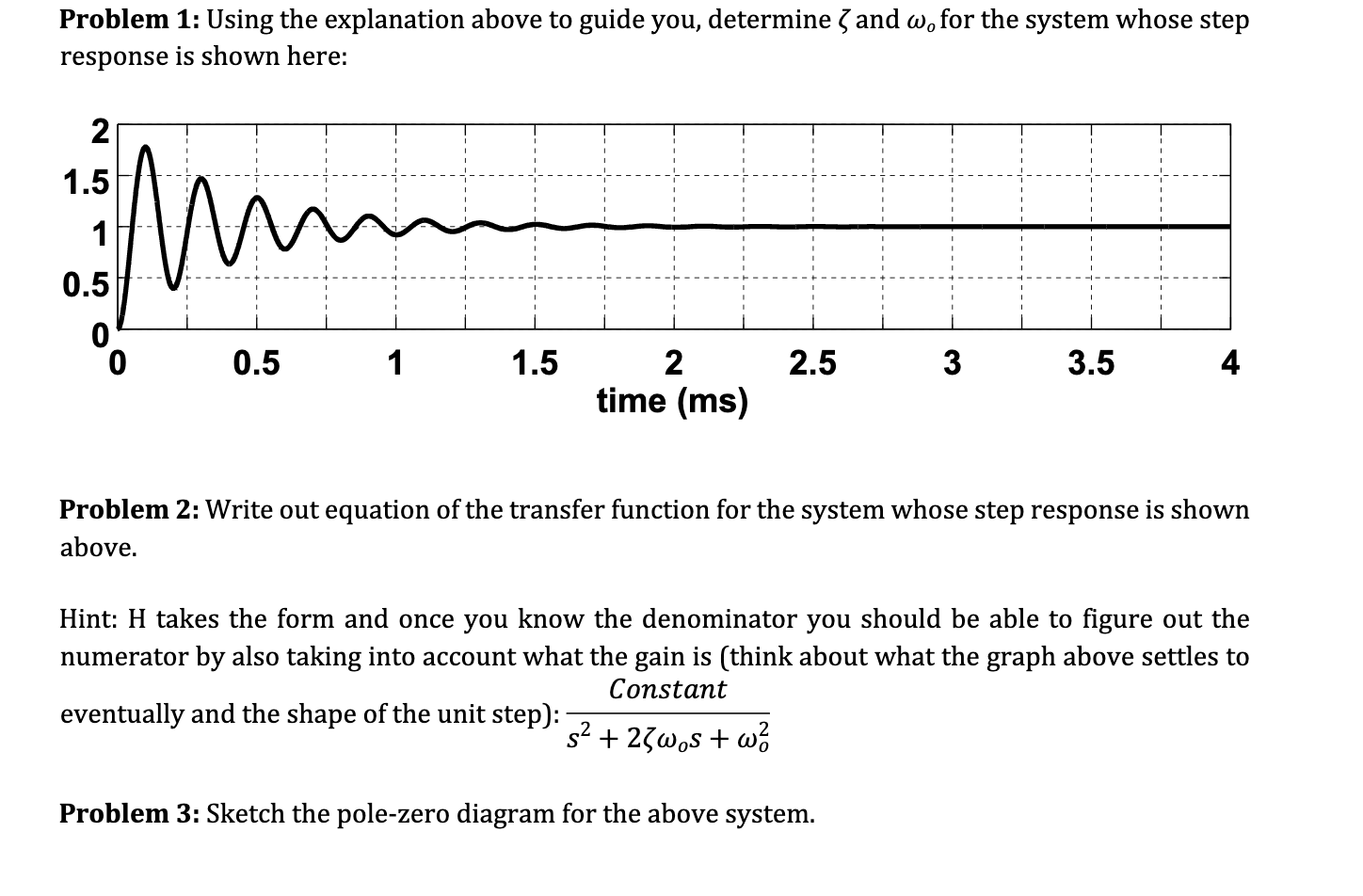 Solved Problem 1: Using the explanation above to guide you, | Chegg.com