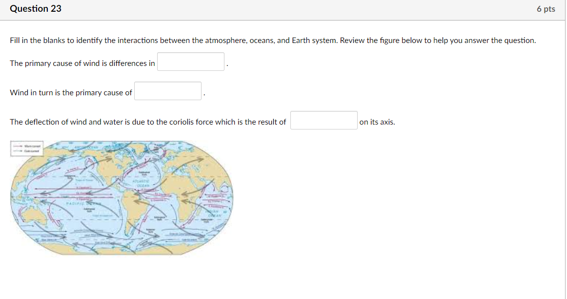 Solved Question 23 6 pts Fill in the blanks to identify the | Chegg.com