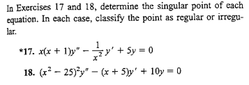 Solved In Exercises 17 ﻿and 18, ﻿determine the singular | Chegg.com