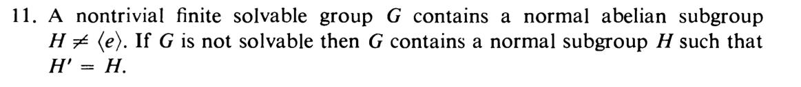 Solved 11. A nontrivial finite solvable group G contains a | Chegg.com