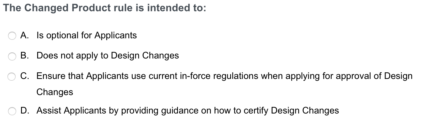 Solved The Changed Product rule is intended to: A. Is | Chegg.com