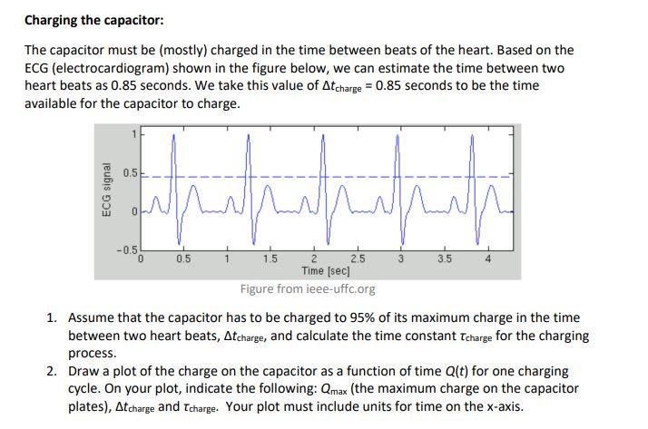 Solved Charging the capacitor: The capacitor must be | Chegg.com