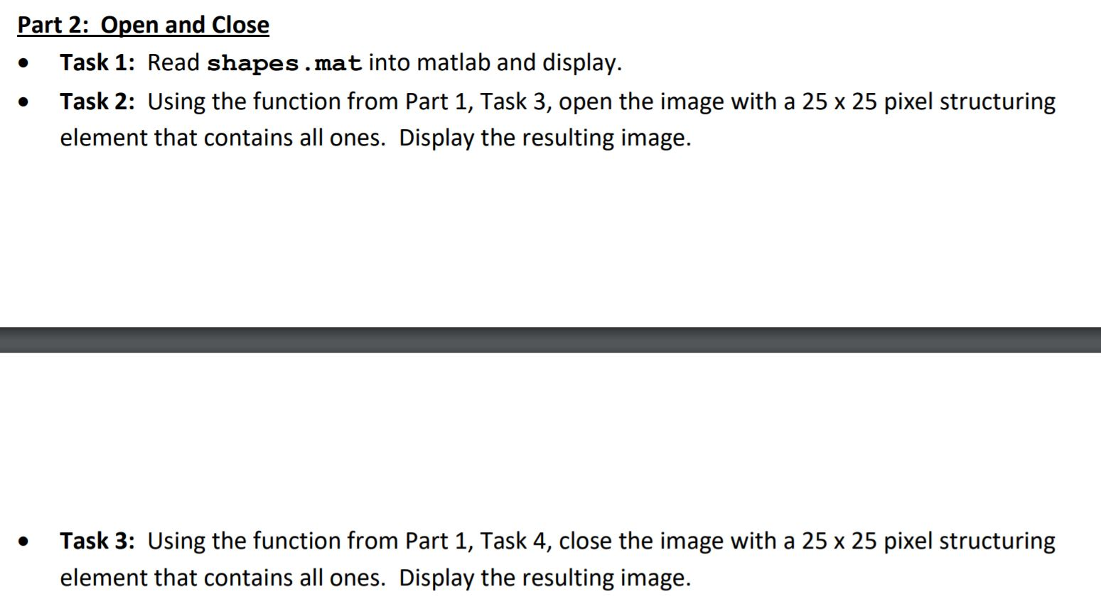 Part 1: Task 1: function erode function output_img | Chegg.com
