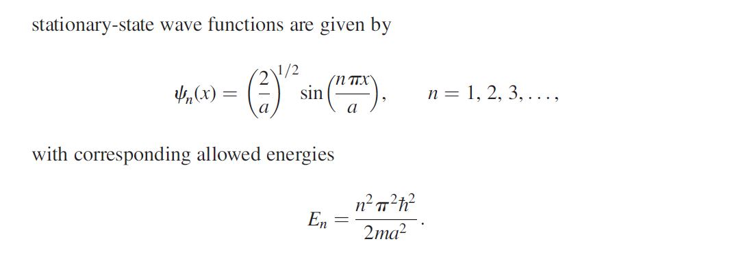 Solved 2.7. Consider a particle of mass m in an infinitely | Chegg.com
