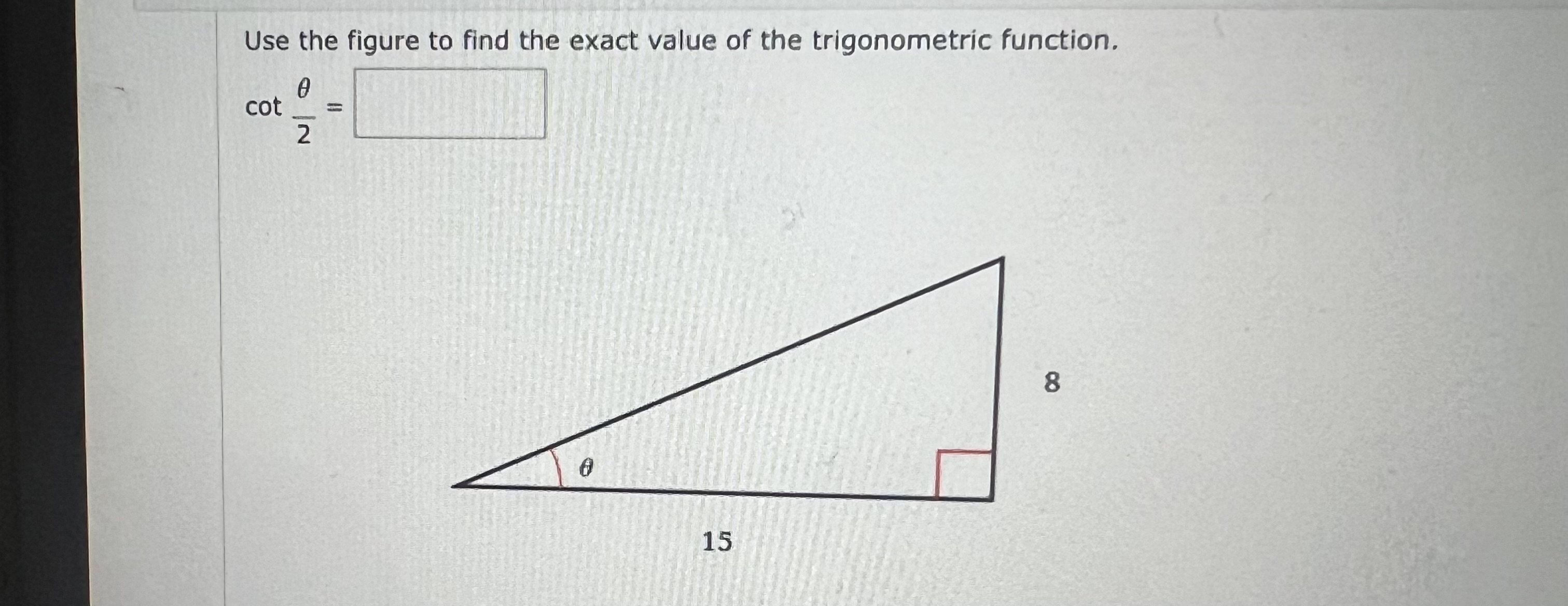 Solved Use the figure to find the exact value of the | Chegg.com