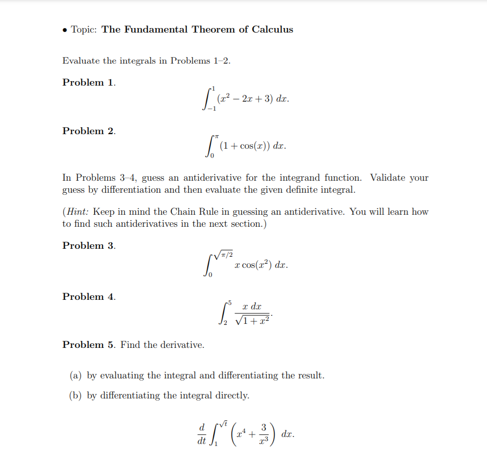 Solved MATH1.1 Calculus I Tutorial #7 (21-25 Dec 2020) • | Chegg.com