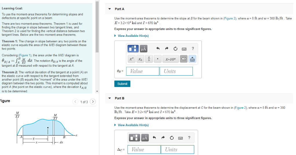 Solved Learning Goal PartA To use the moment-area theorems | Chegg.com Solved Learning Goal PartA To use the moment-area theorems | Chegg.com