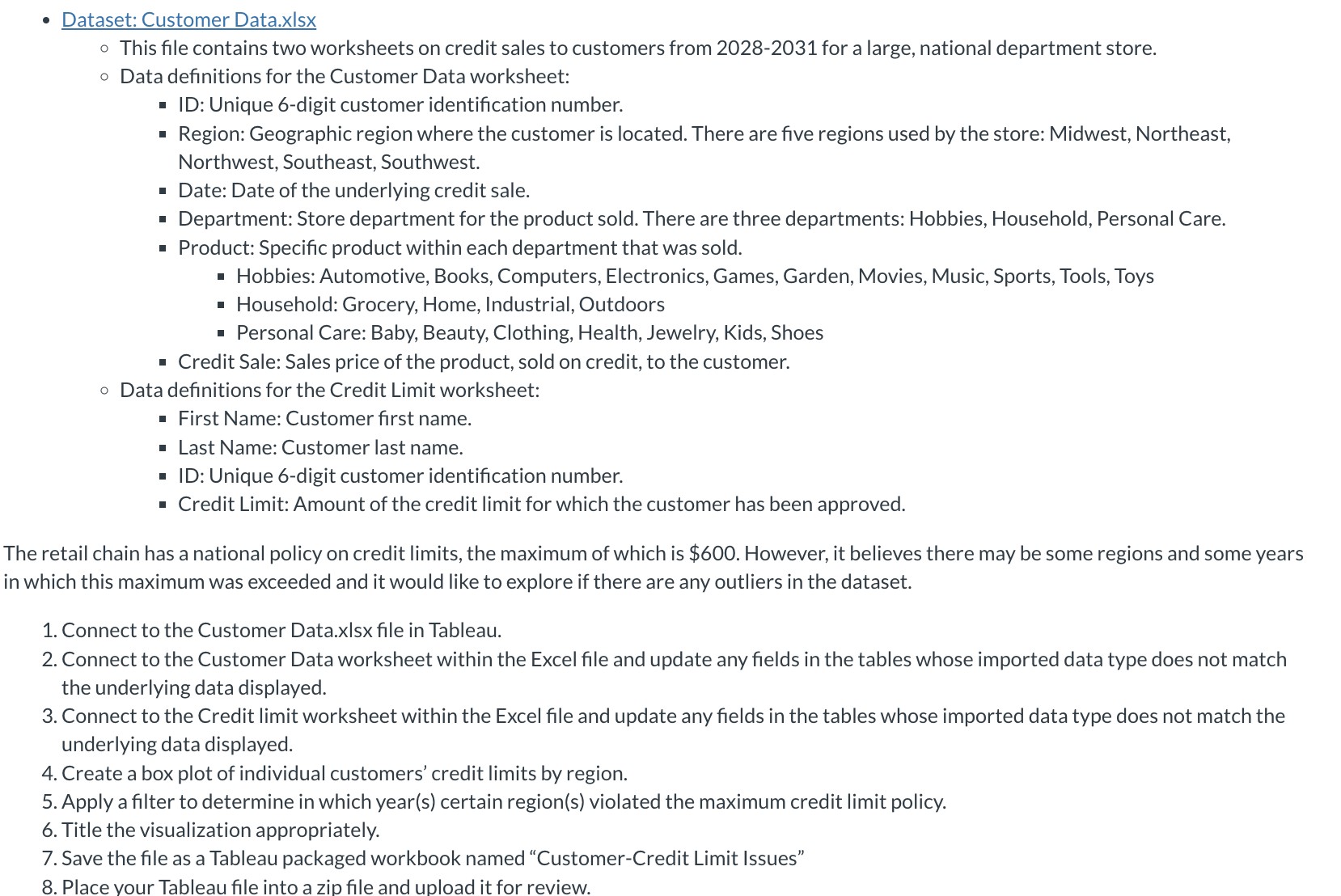 Solved Dataset: Customer Data.xlsxThis file contains two | Chegg.com