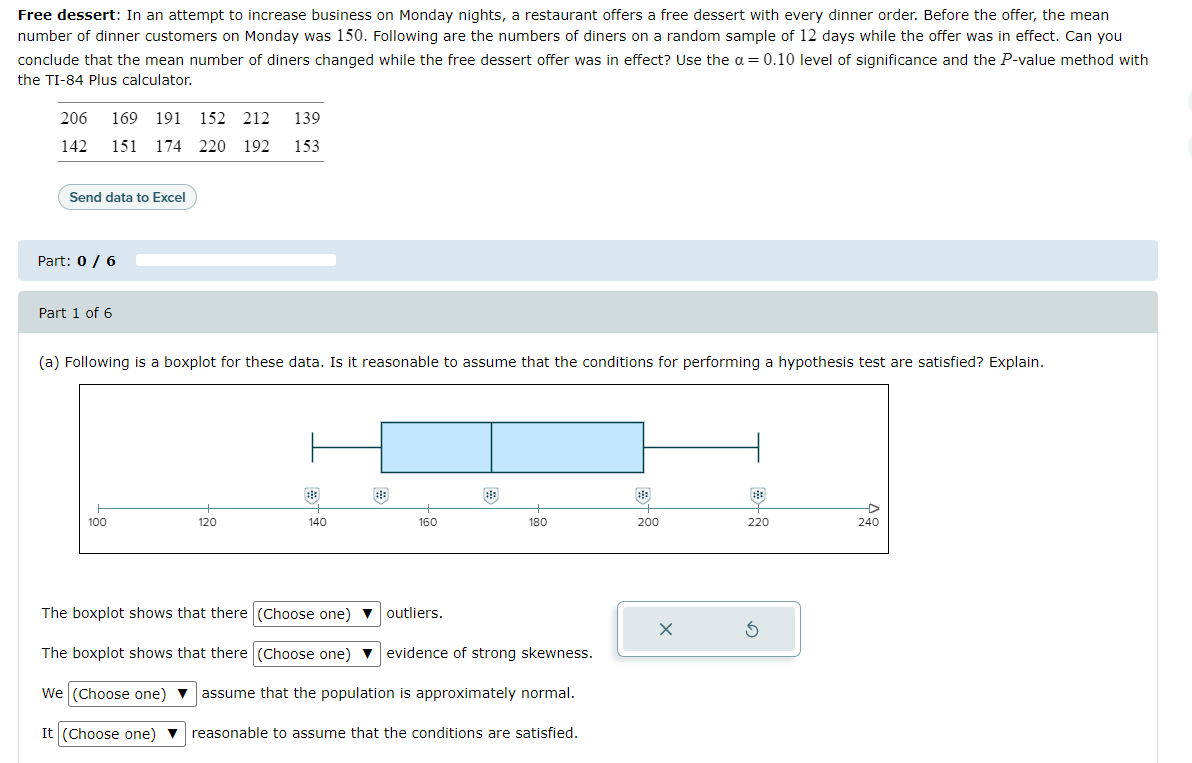 Solved Free dessert: In an attempt to increase business on | Chegg.com
