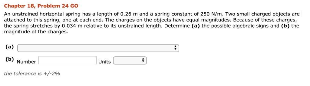 Solved Chapter 18, Problem 24 GO An unstrained horizontal | Chegg.com