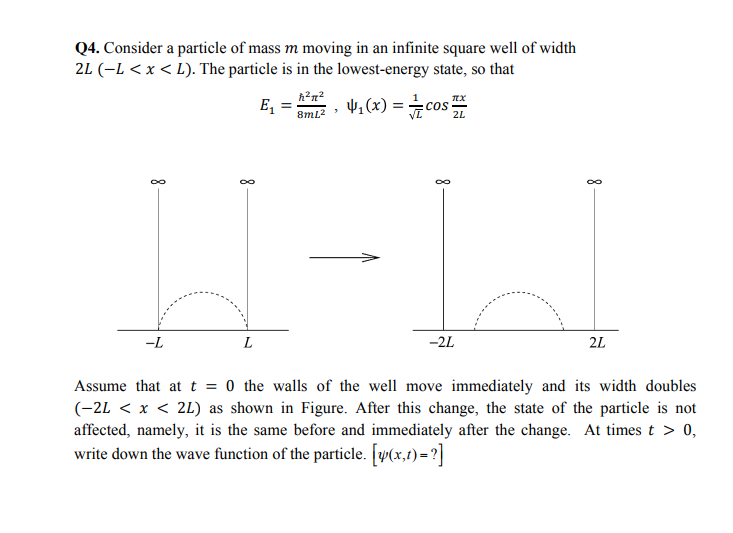 Solved Q4. Consider a particle of mass m moving in an | Chegg.com