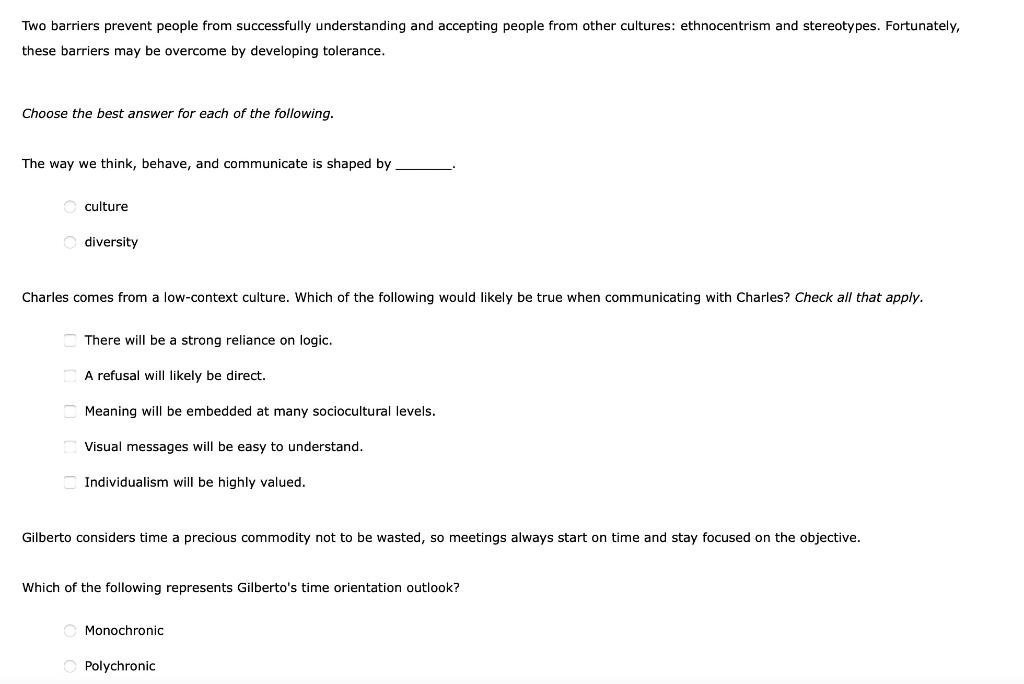 Solved Globalization has changed the nature of work. To | Chegg.com
