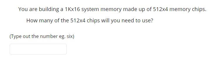 Solved You are building a 16x16 system memory made up of | Chegg.com