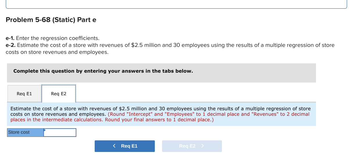 Problem 5-68 (Static) Cost Estimation: Simple and | Chegg.com