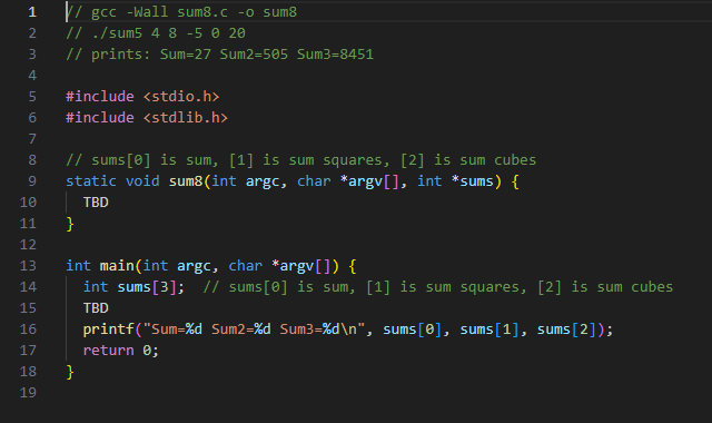Solved Task:You have been given 4 C files, each has the same | Chegg.com