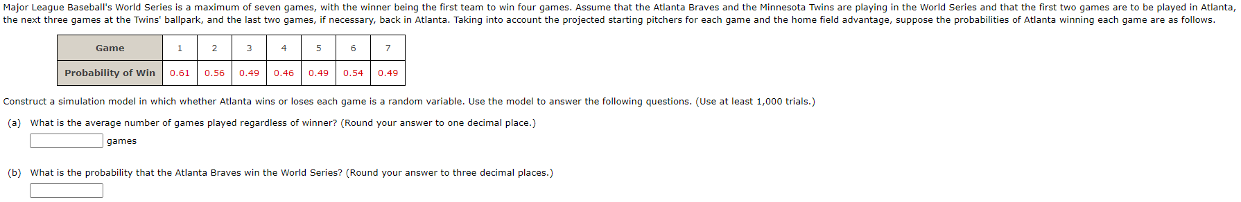 Solved \begin{tabular}{|c|c|c|c|c|c|c|c|} \hline Game & 1 & | Chegg.com