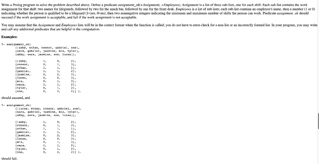 Solved succeed if the work assignment is acceptable, and | Chegg.com