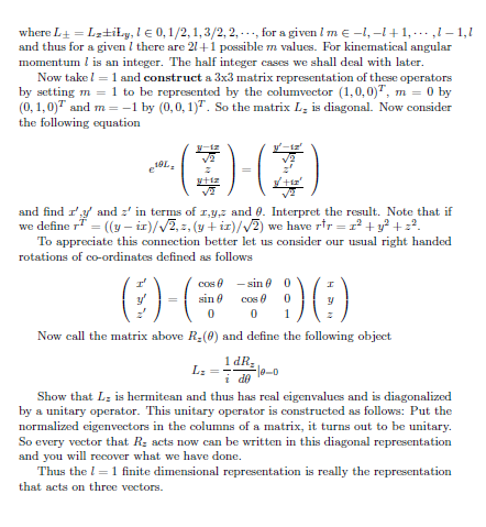 Solved In three dimensions the commutation relations of the | Chegg.com