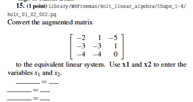 Solved 15. (1 point) | Chegg.com