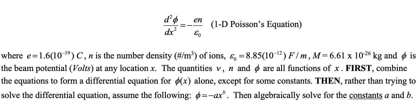 Solved A lab grade ion source is designed to produce a | Chegg.com