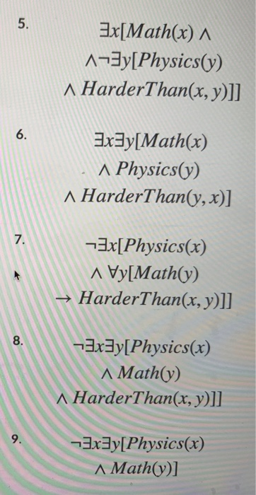 Solved > Some Math class is harder than no Physics class. No | Chegg.com