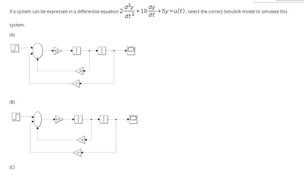 Solved If a system can be expressed in a differential | Chegg.com