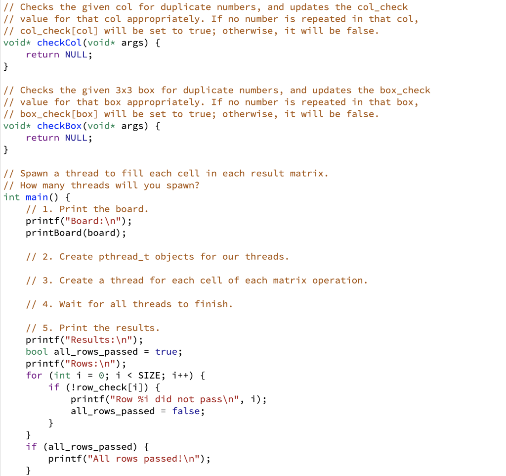 Solved Task 2 Overview - Parallel Sudoku Solver Change to | Chegg.com