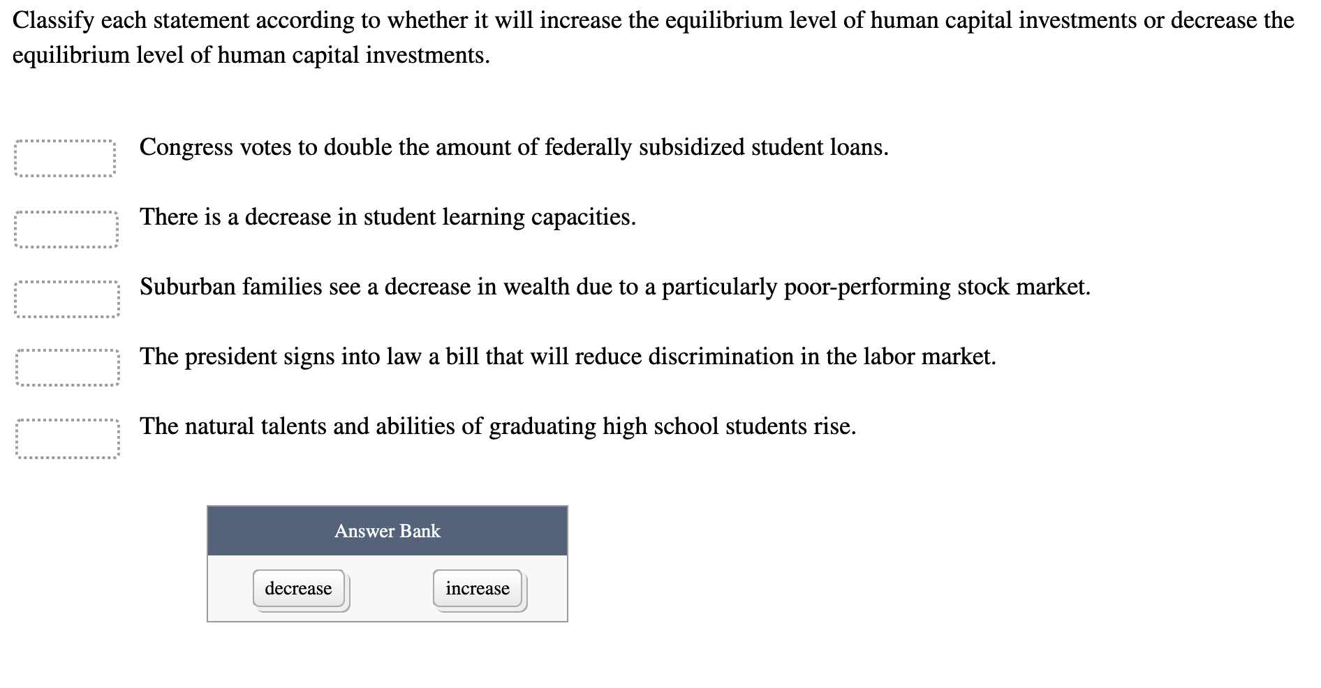 Solved Classify each statement according to whether it will | Chegg.com