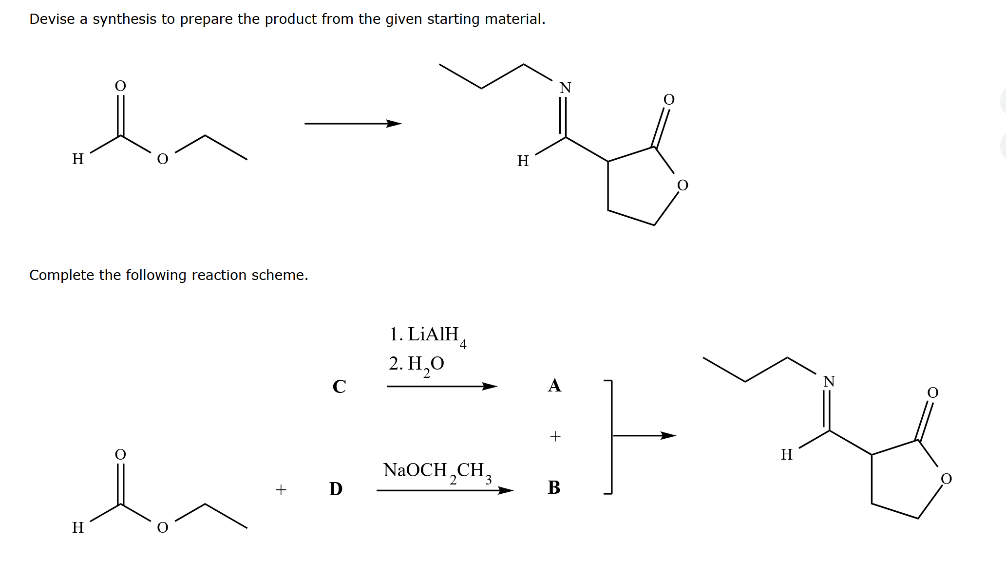 Solved Complete the following reaction scheme. Part 1 ﻿of | Chegg.com