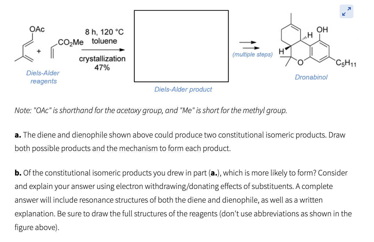 Solved Note: "OAC" is shorthand for the acetoxy group, and | Chegg.com