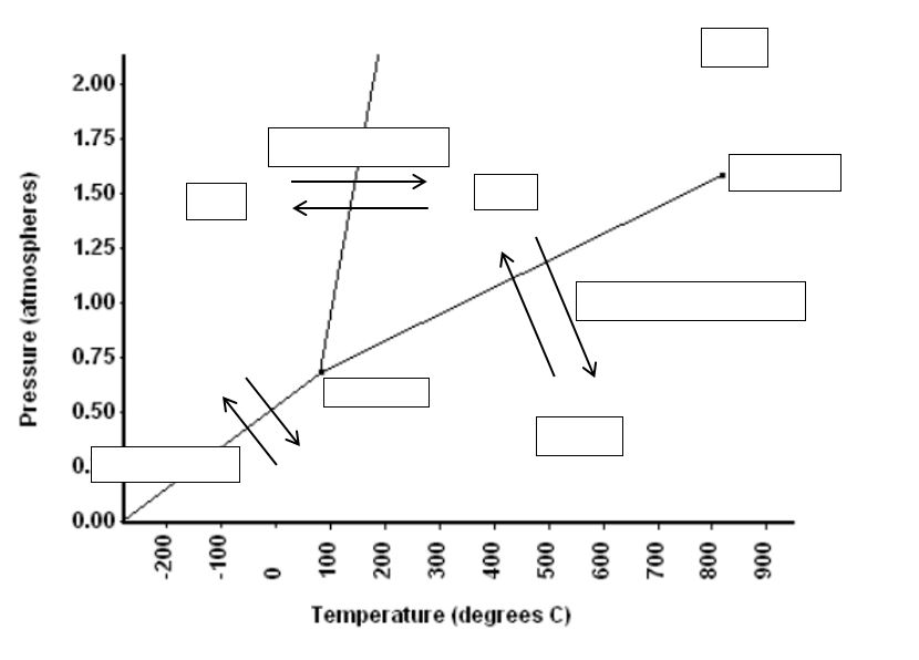Solved On the following phase diagram, label the following: | Chegg.com
