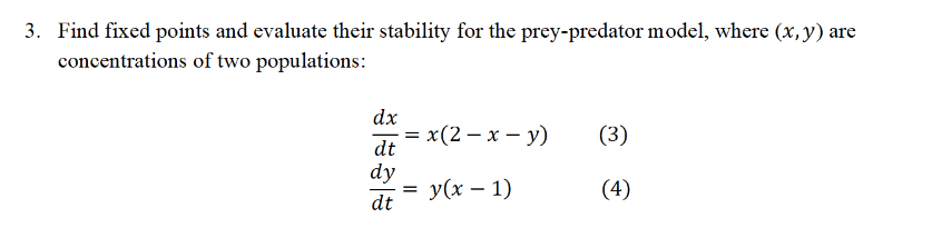 Solved Find fixed points and evaluate their stability for | Chegg.com