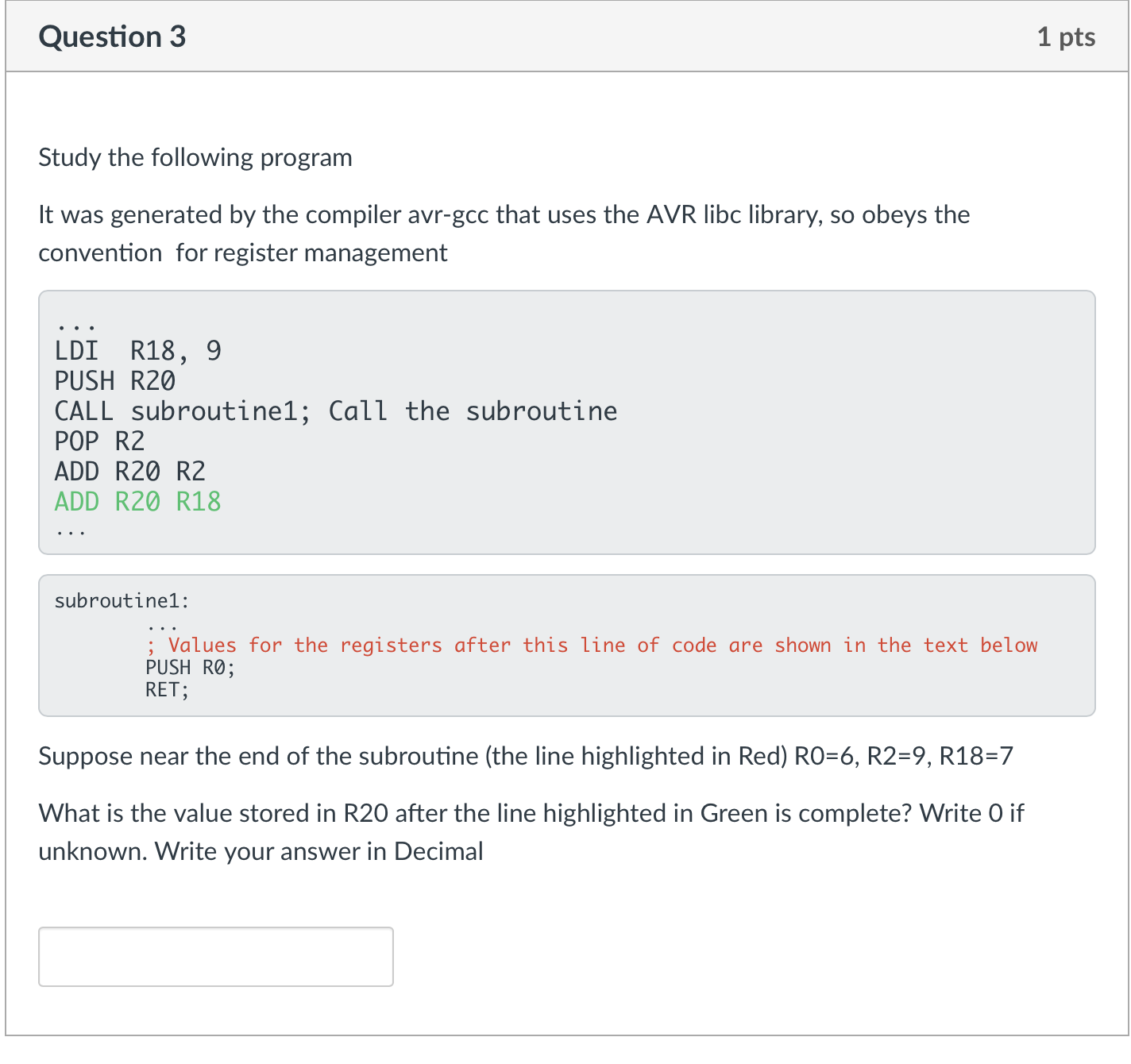 Solved Study the following program It was generated by the | Chegg.com