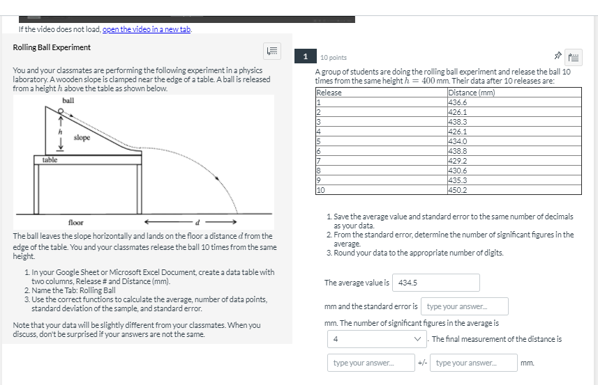 Solved If the video does not load, open the video in a new | Chegg.com