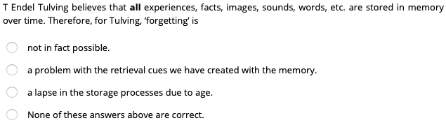 Solved T In the task of free recall of word lists, the | Chegg.com