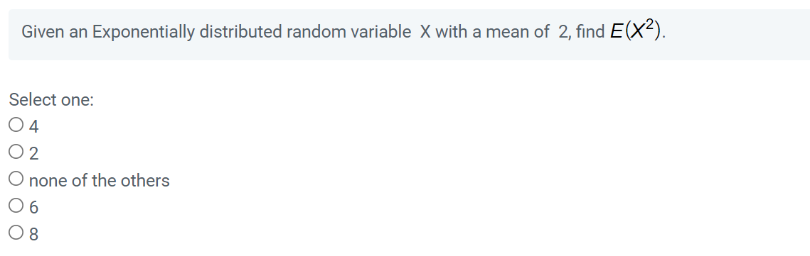 Solved Given an Exponentially distributed random variable X | Chegg.com