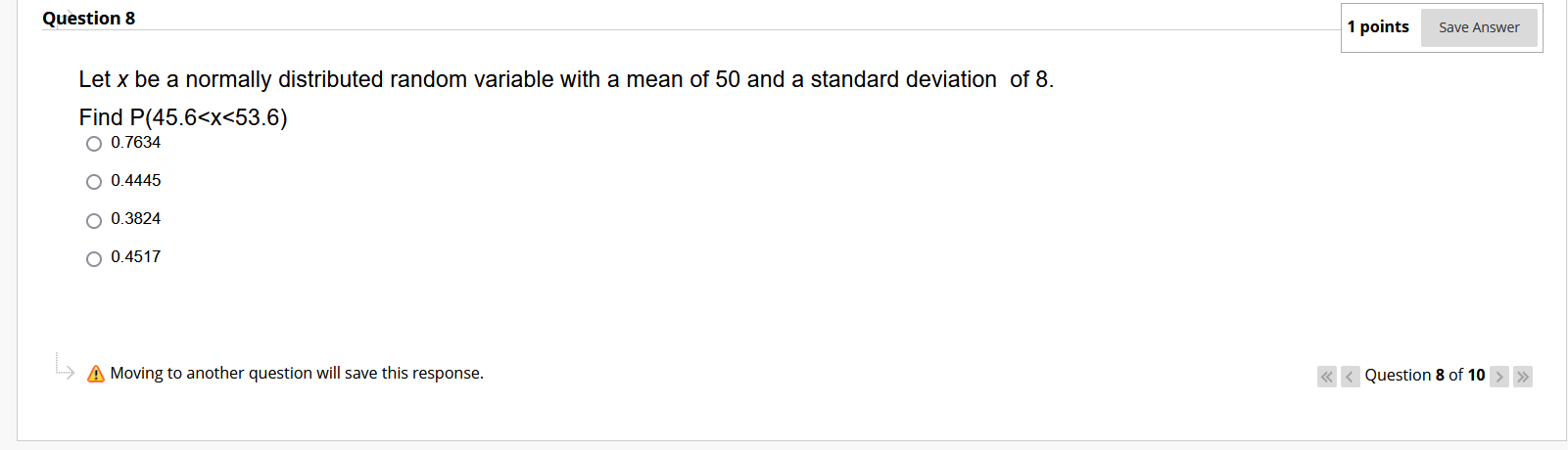 Solved Let x be a normally distributed random variable with | Chegg.com