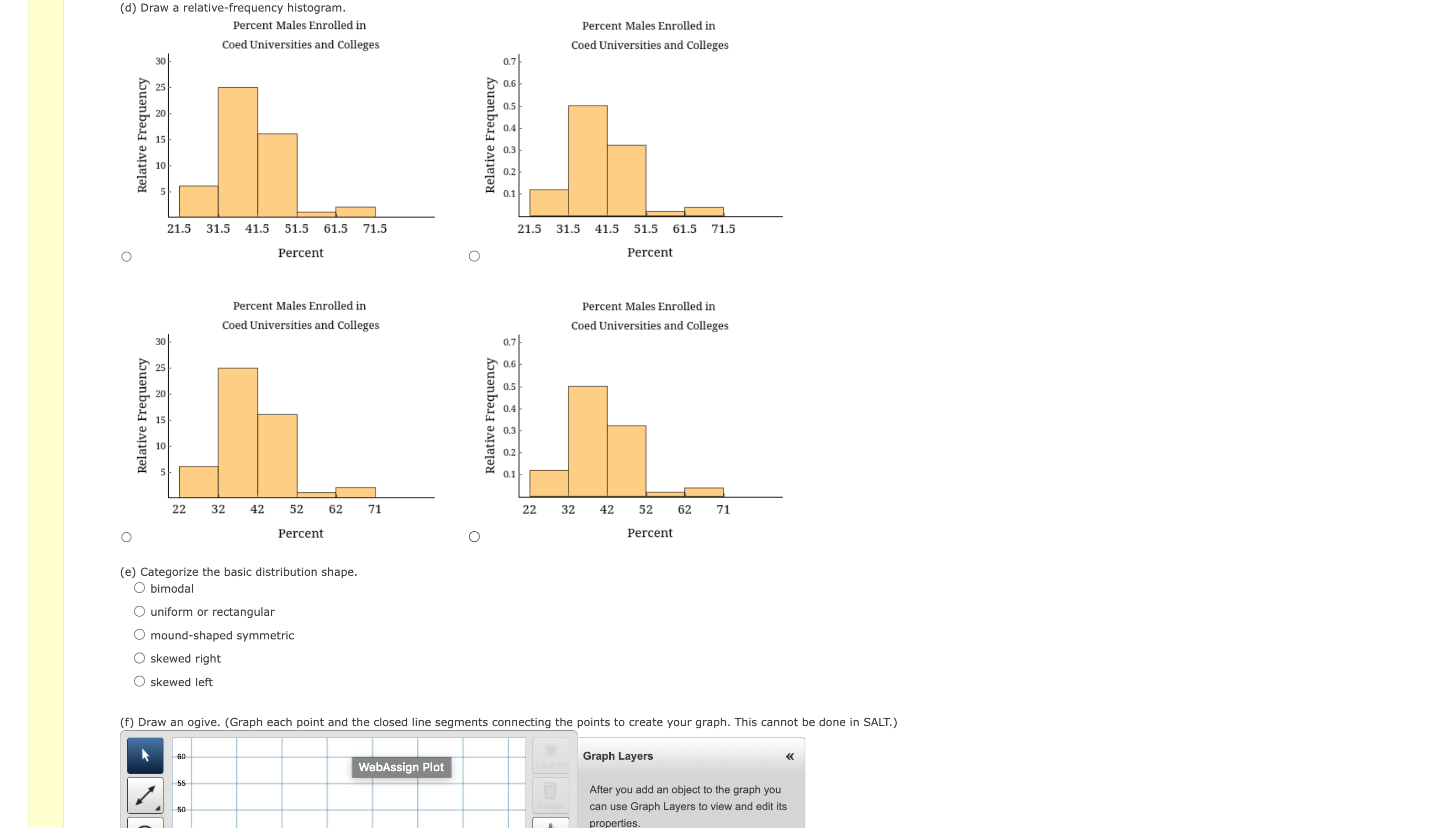 or this problem, use five classes. (a) Find the class | Chegg.com