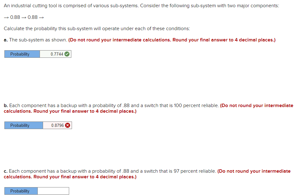Solved A calculator is composed of four major parts | Chegg.com