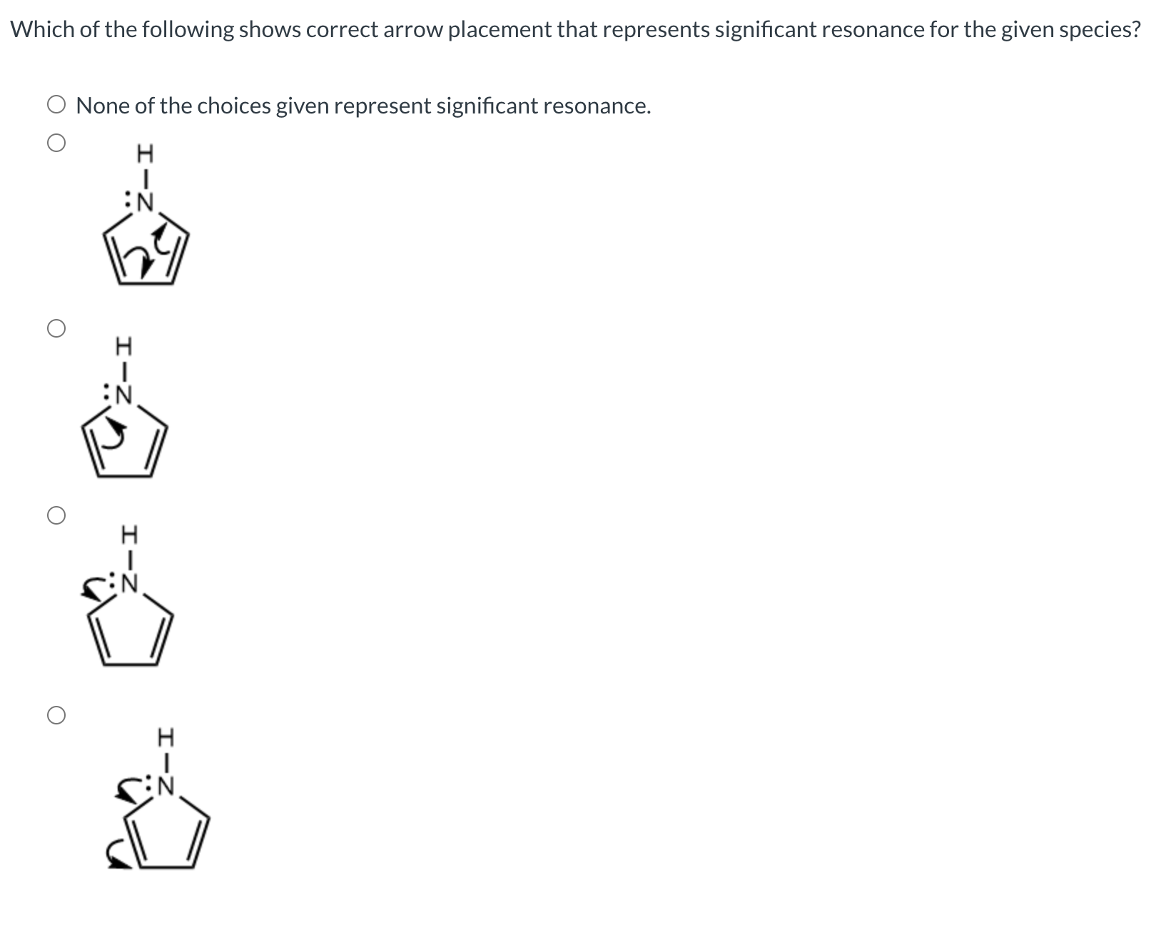 Solved Which of the following shows correct arrow placement | Chegg.com