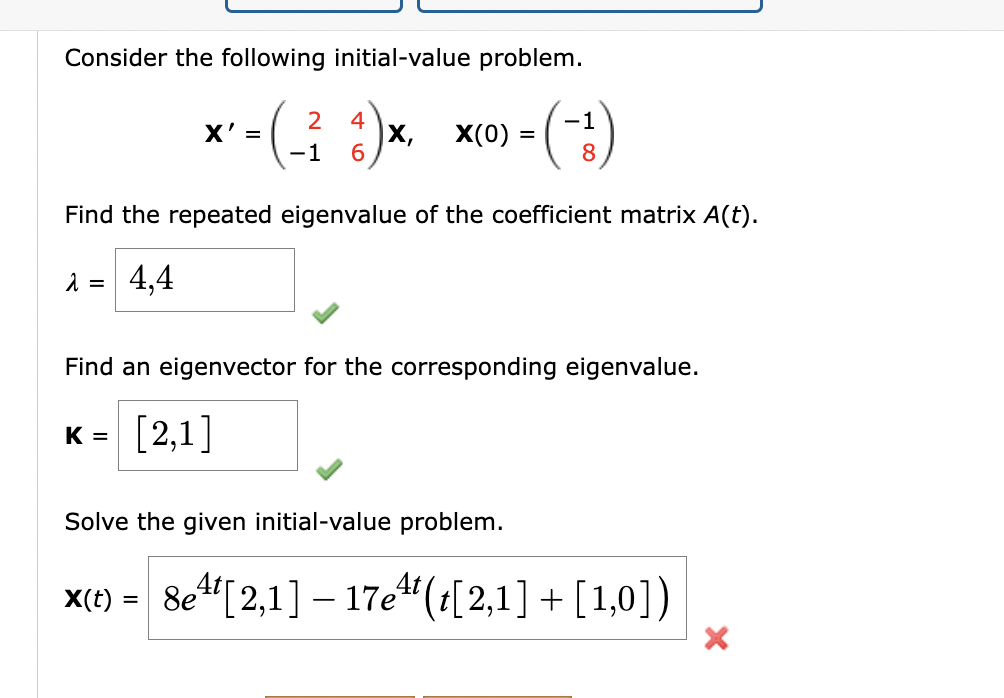 Solved Consider the following initial-value problem. 2 4 X' | Chegg.com