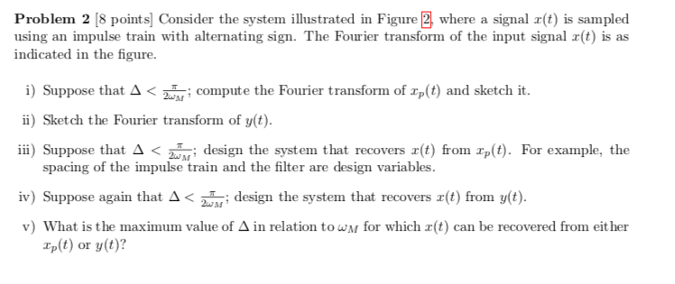 Solved Problem 28 points. Consider the system illustrated in | Chegg.com