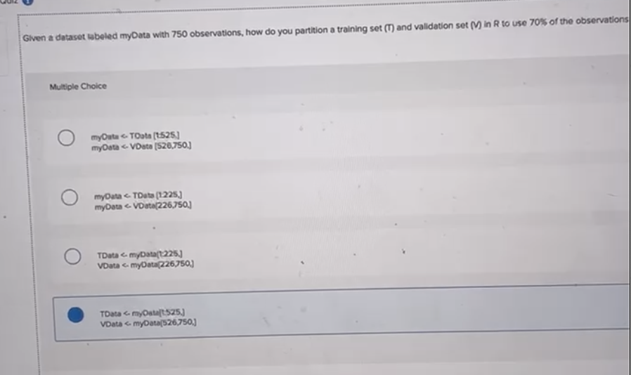 Solved Given a data set labeled myData with 750 | Chegg.com
