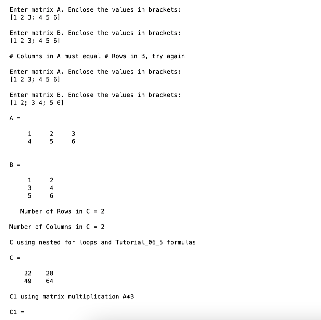 Solved The Purpose Of This Program Is To Input Matrices A 4242