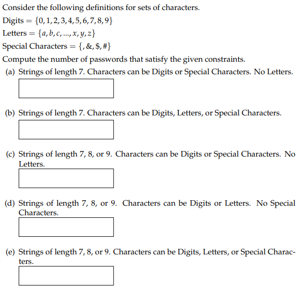 Solved Consider the following definitions for sets of | Chegg.com
